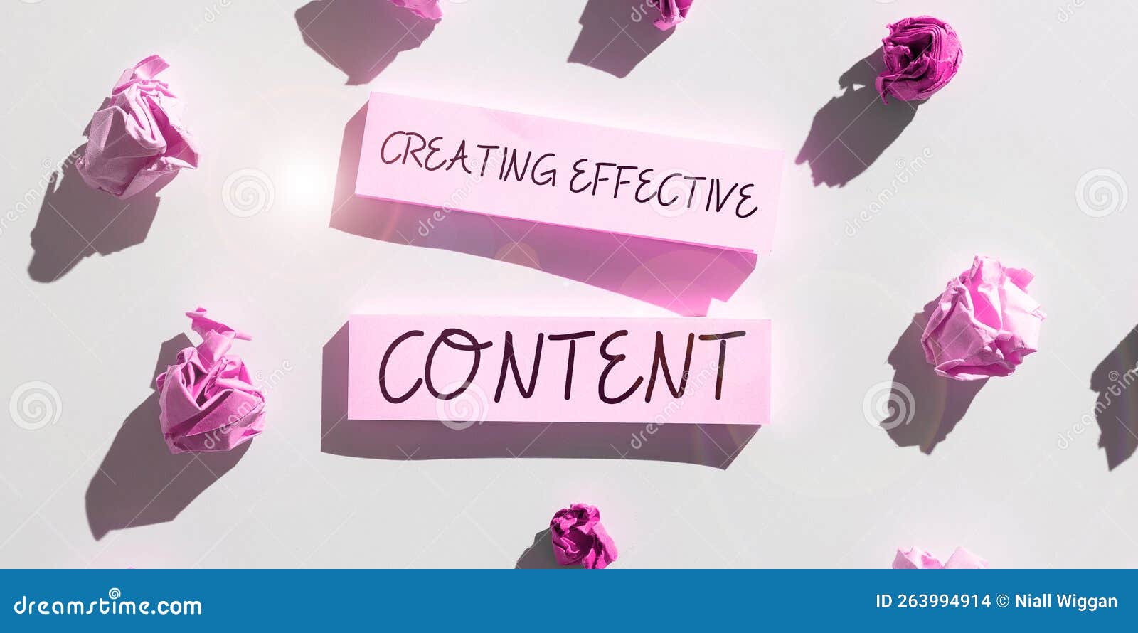 Hand Writing Sign Creating Effective Content. Business Approach Valuable Information Informative ...