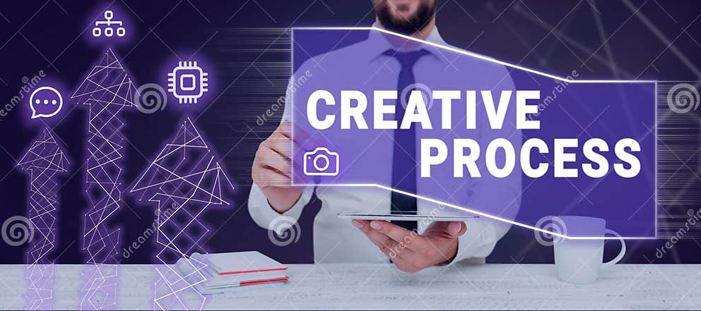 Writing Displaying Text Creative Process. Business Overview Connecting ...