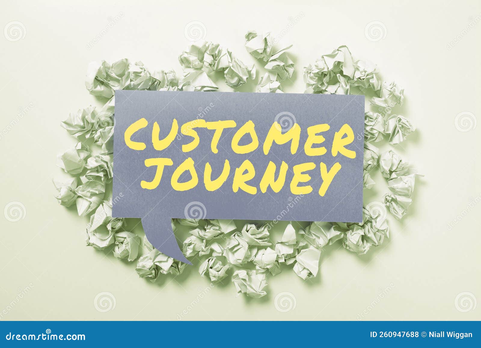 Writing Displaying Text Customer Journey. Business Concept Complete ...