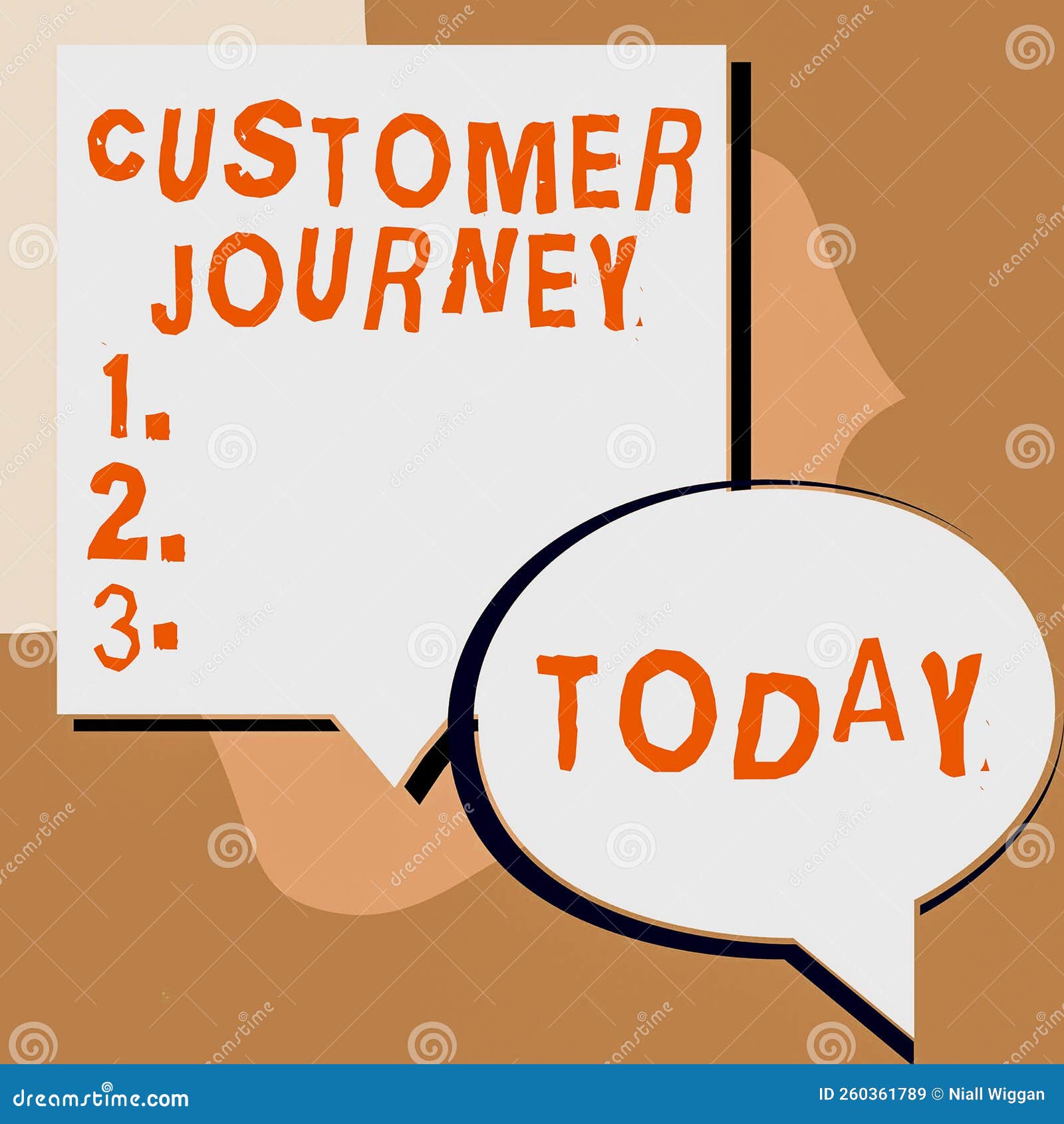 Text Caption Presenting Customer Journey. Business Concept Complete ...