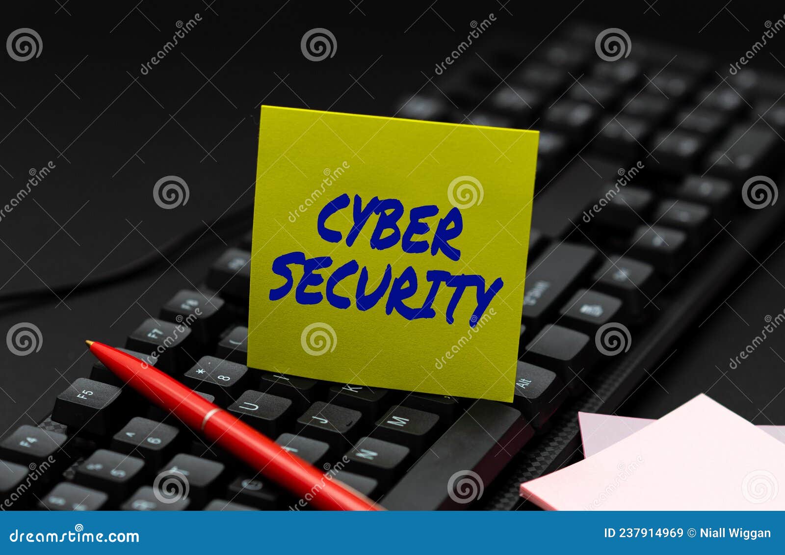 Writing Displaying Text Cyber Security. Word Written on Protect a ...