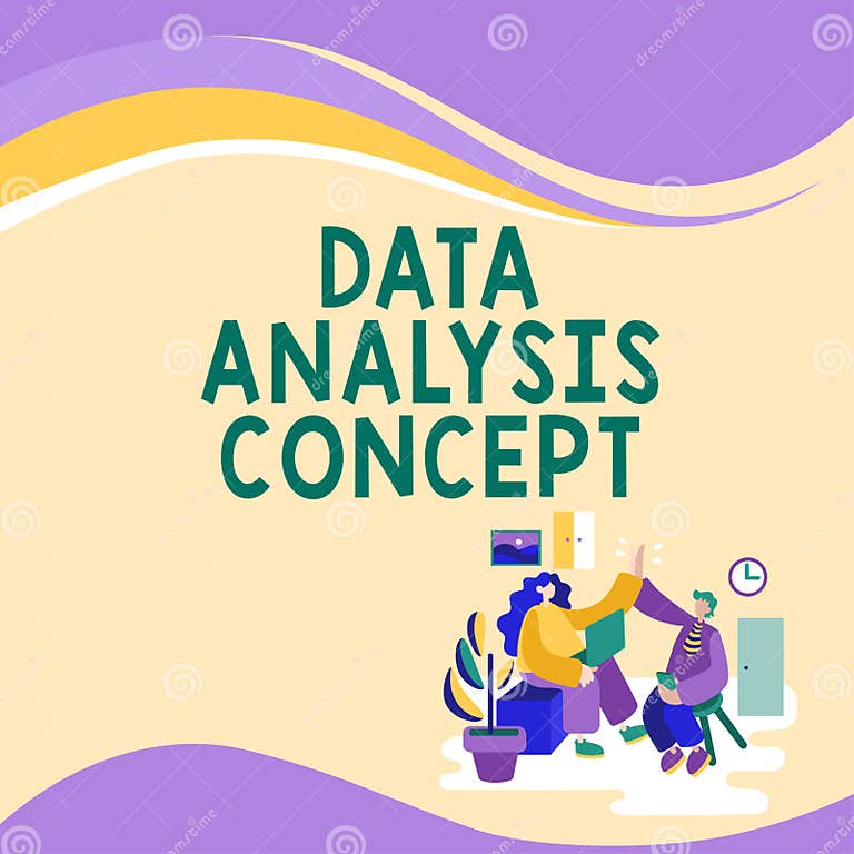 Text Showing Inspiration Data Analysis Concept. Internet Concept Evaluating Data Using ...