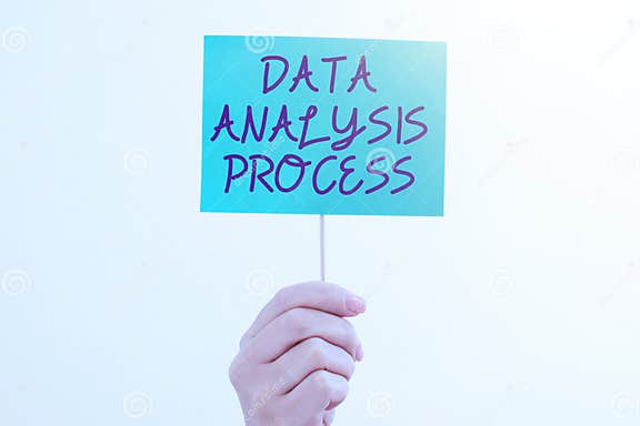 Text Sign Showing Data Analysis Process. Concept Meaning Build a Dashboard and Analyze with ...