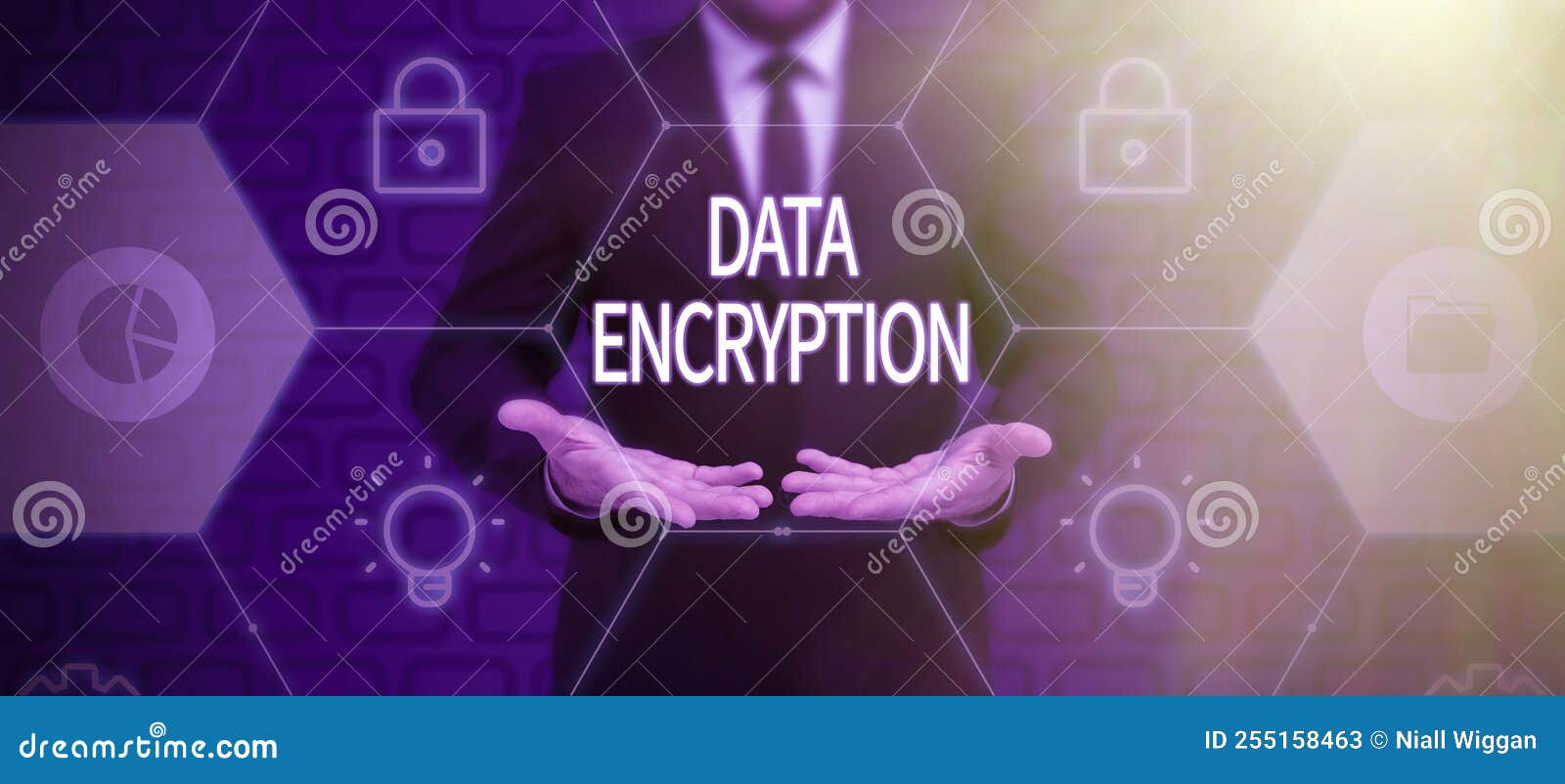 Writing Displaying Text Data Encryptionsymmetric Key Algorithm For The Encrypting Electronic