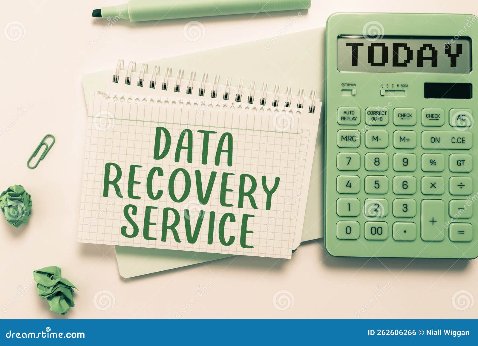 Writing Displaying Text Data Recovery Service. Word Written on Process ...
