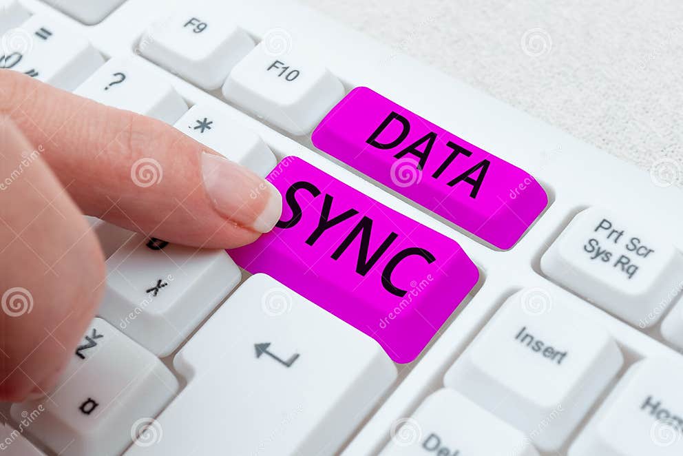 Writing Displaying Text Data Sync. Internet Concept Data that is Continuously Generated by ...