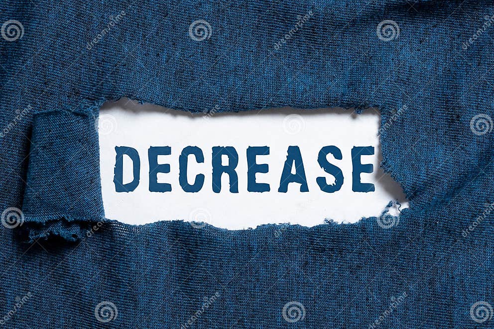 Conceptual Caption Decrease. Business Approach Make or Become Smaller ...