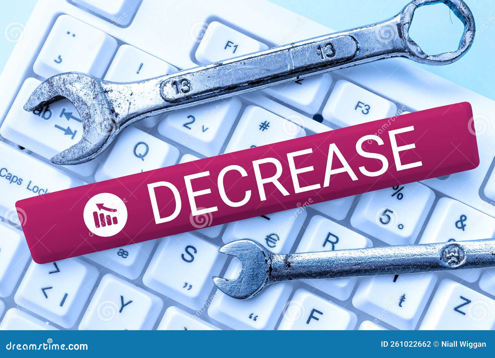 Writing Displaying Text Decrease. Word for Make or Become Smaller or ...