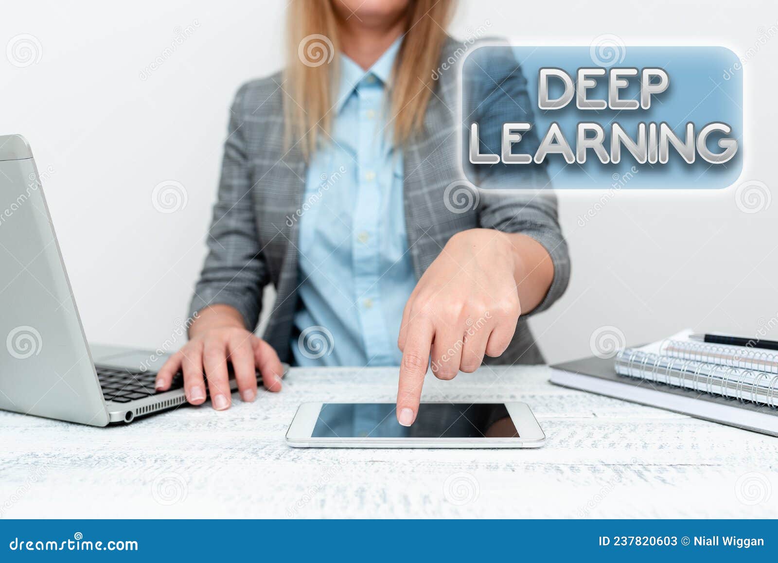 Writing Displaying Text Deep Learning. Business Overview Hierarchical Abstractions Artificial ...