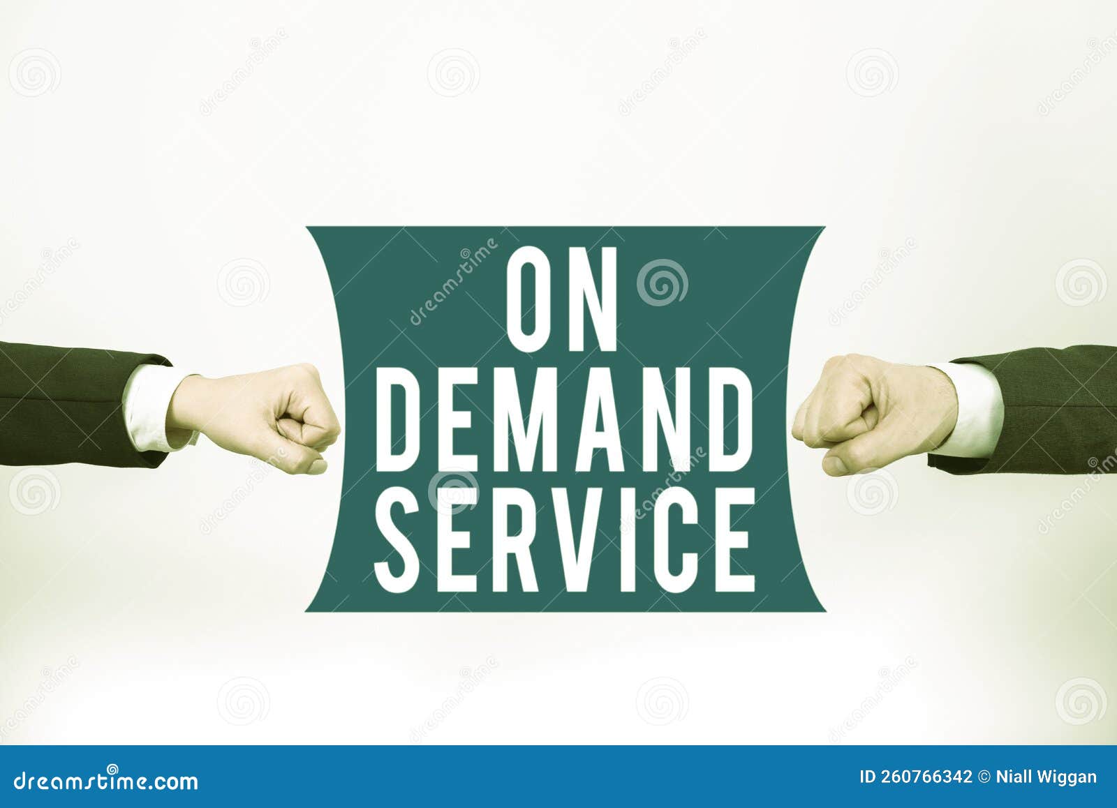 Writing Displaying Text on Demand Service. Business Concept Allows ...