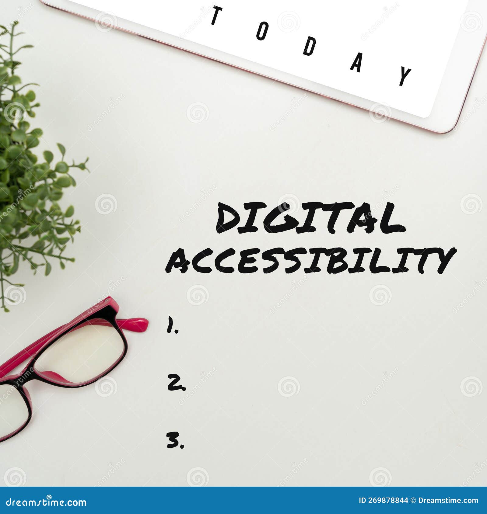 Writing Displaying Text Digital Accessibility. Word Written on ...