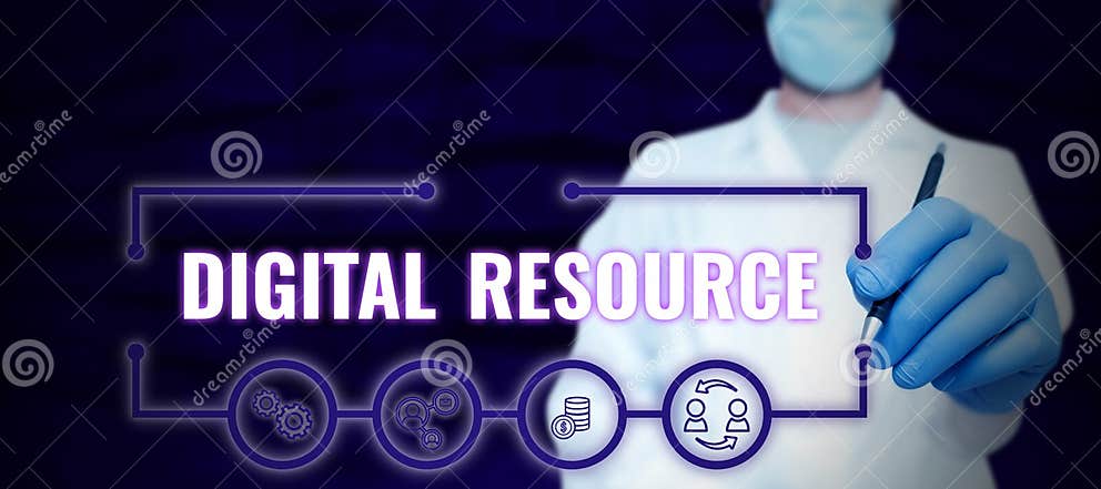 Writing Displaying Text Digital Resource. Business Showcase Content that Distributed Digitally ...