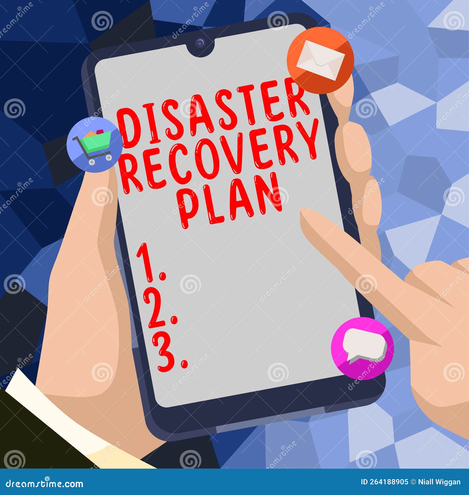 Writing Displaying Text Disaster Recovery Plan. Internet Concept Having ...
