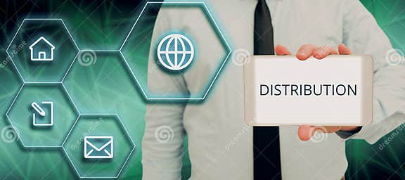 Writing Displaying Text Distribution. Business Idea Statement or Event ...