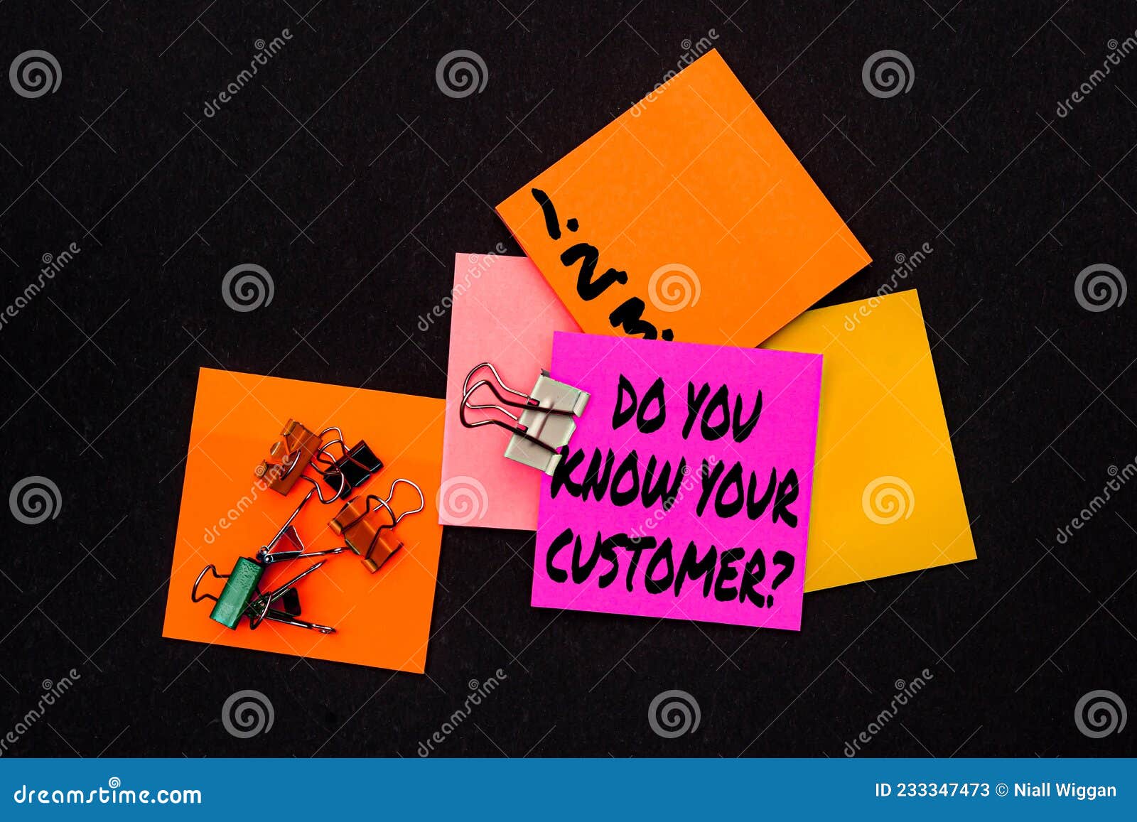 Writing Displaying Text Do You Know Your Customer Question. Business ...