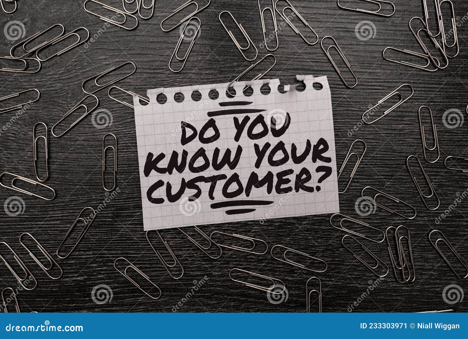 Writing Displaying Text Do You Know Your Customer Question. Concept ...