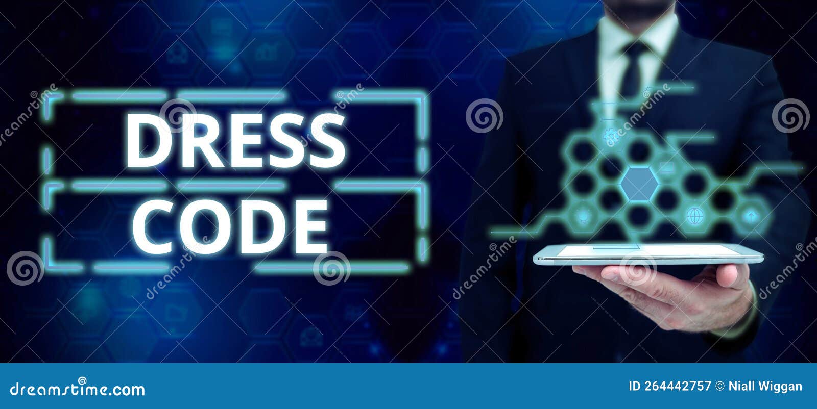 Text Sign Showing Dress Code. Business Concept an Accepted Way of ...