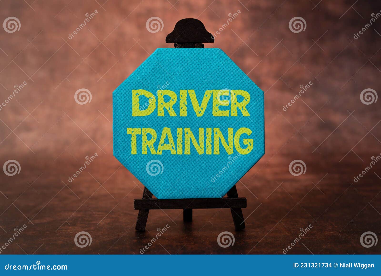 Writing Displaying Text Driver Training. Word Written on Course of ...