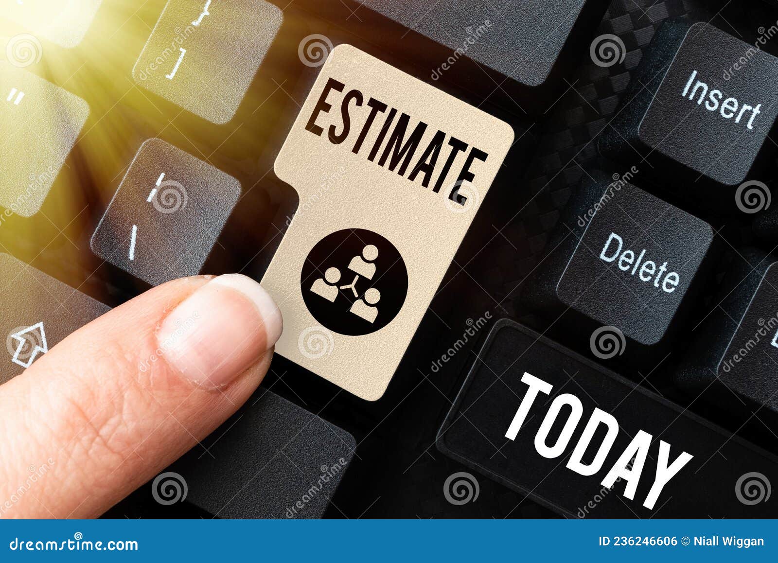 Writing Displaying Text Estimate Concept Meaning Roughly Calculate