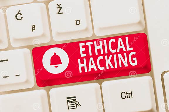 Writing Displaying Text Ethical Hacking. Concept Meaning Act of ...