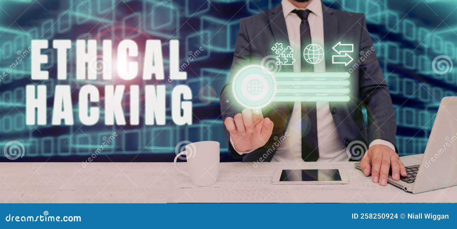 Inspiration Showing Sign Ethical Hacking. Business Overview a Legal ...