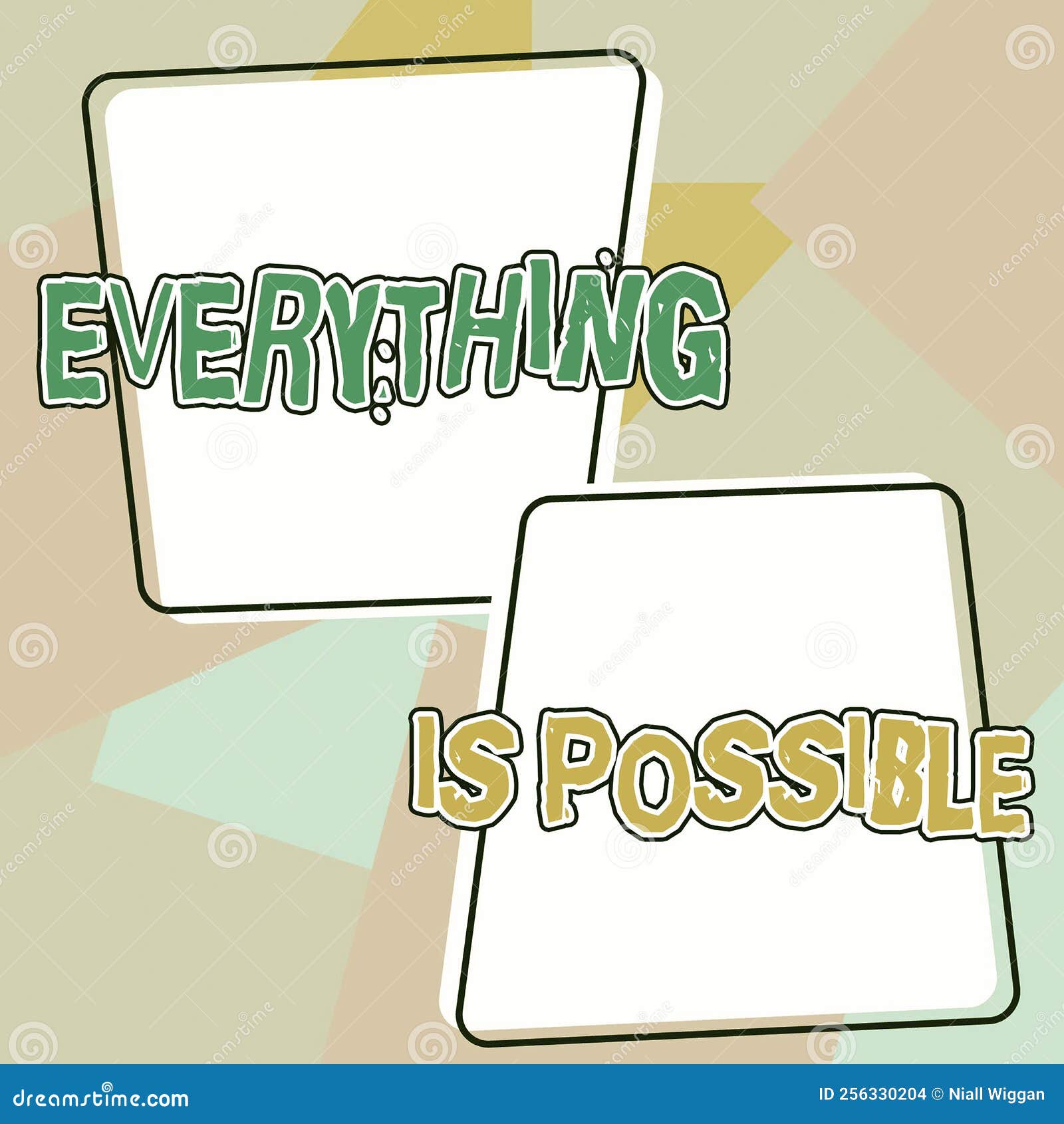 Writing Displaying Text Everything is Possible. Word Written on Any ...