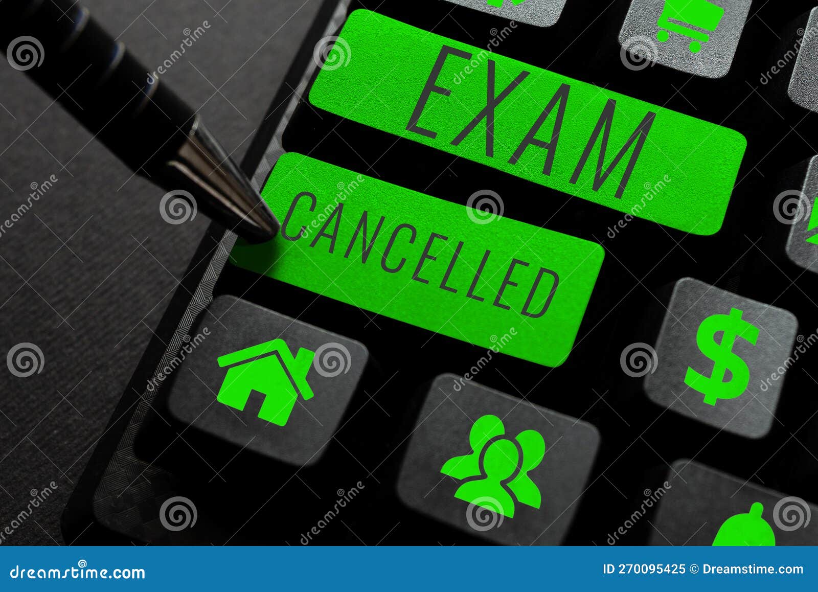 Writing Displaying Text Exam Cancelled. Internet Concept the Precise ... Writing Displaying Text Exam Cancelled. Internet Concept the Precise ...