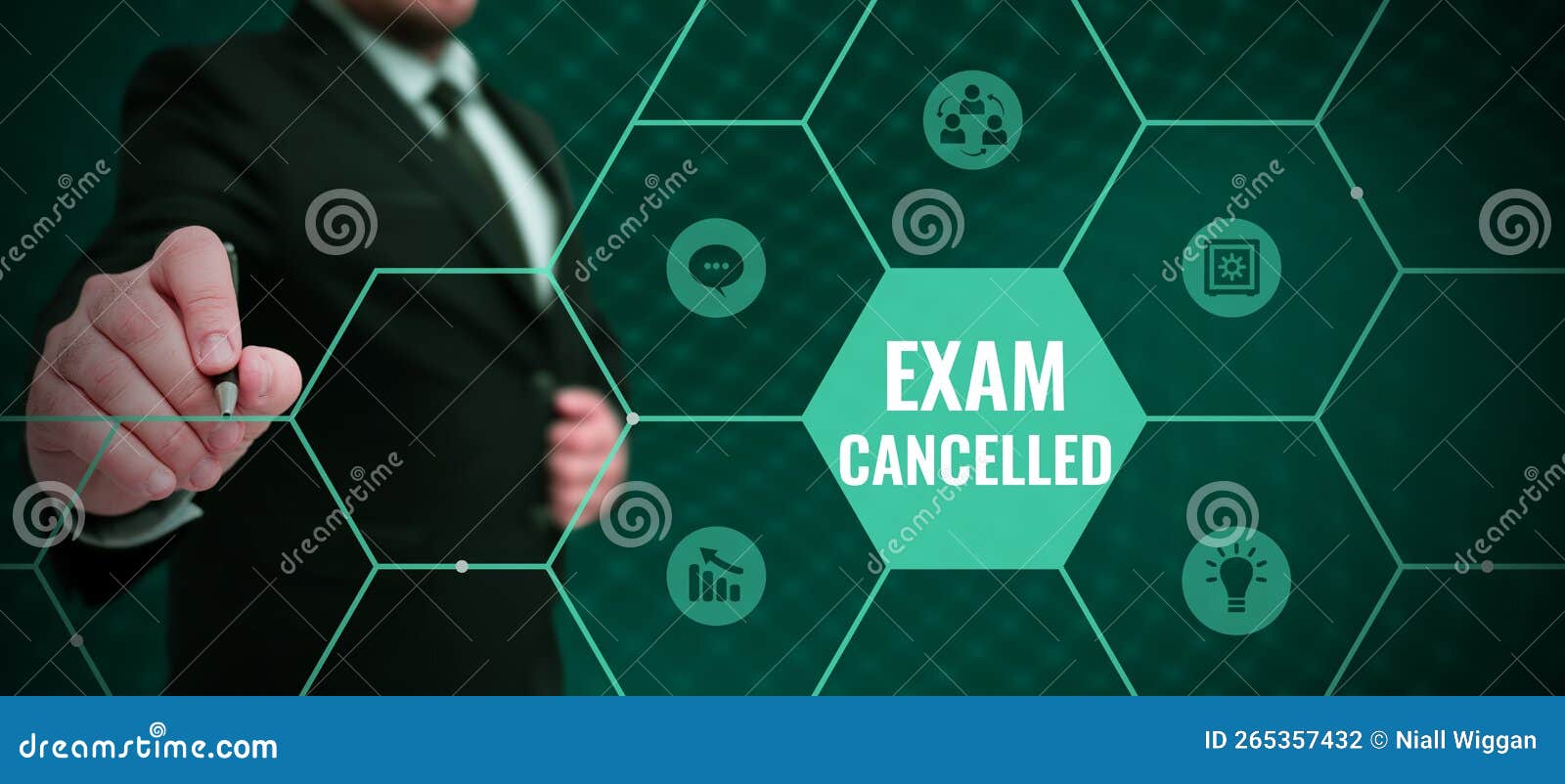 Writing Displaying Text Exam Cancelled. Internet Concept the Precise ... Writing Displaying Text Exam Cancelled. Internet Concept the Precise ...