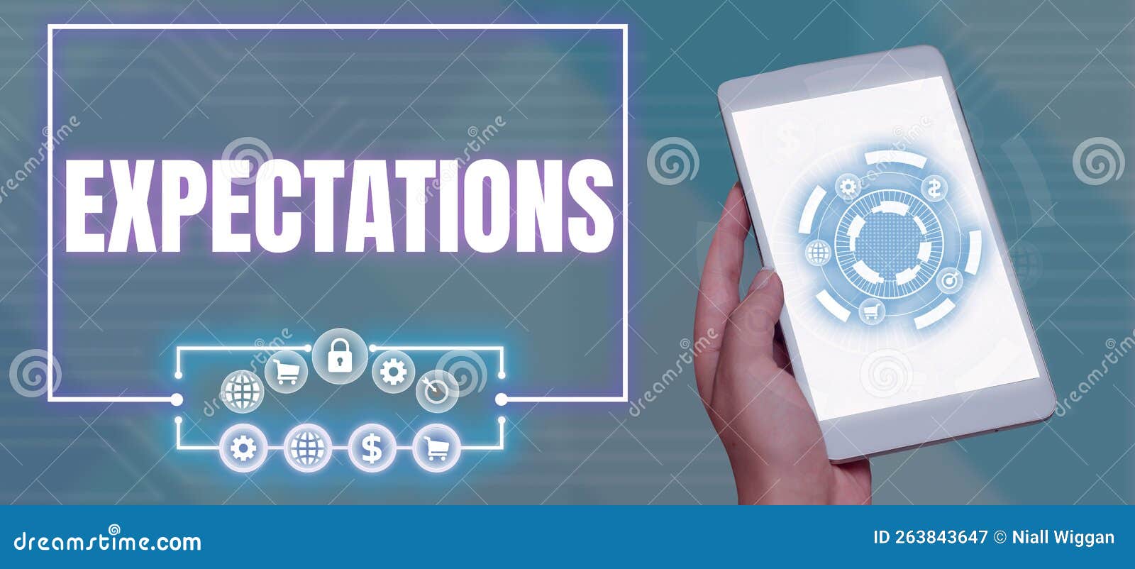 Writing Displaying Text Expectations. Conceptual Photo Strong Belief ...