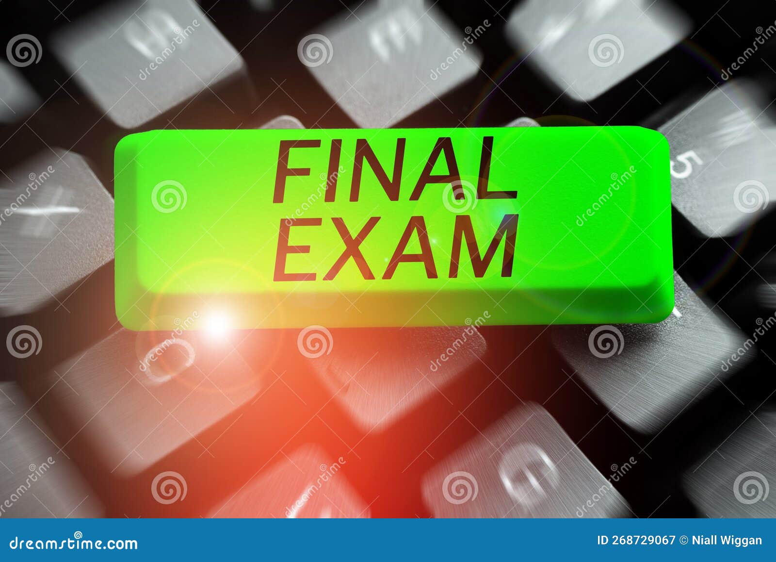 Writing Displaying Text Final Exam. Conceptual Photo Test Given To ...
