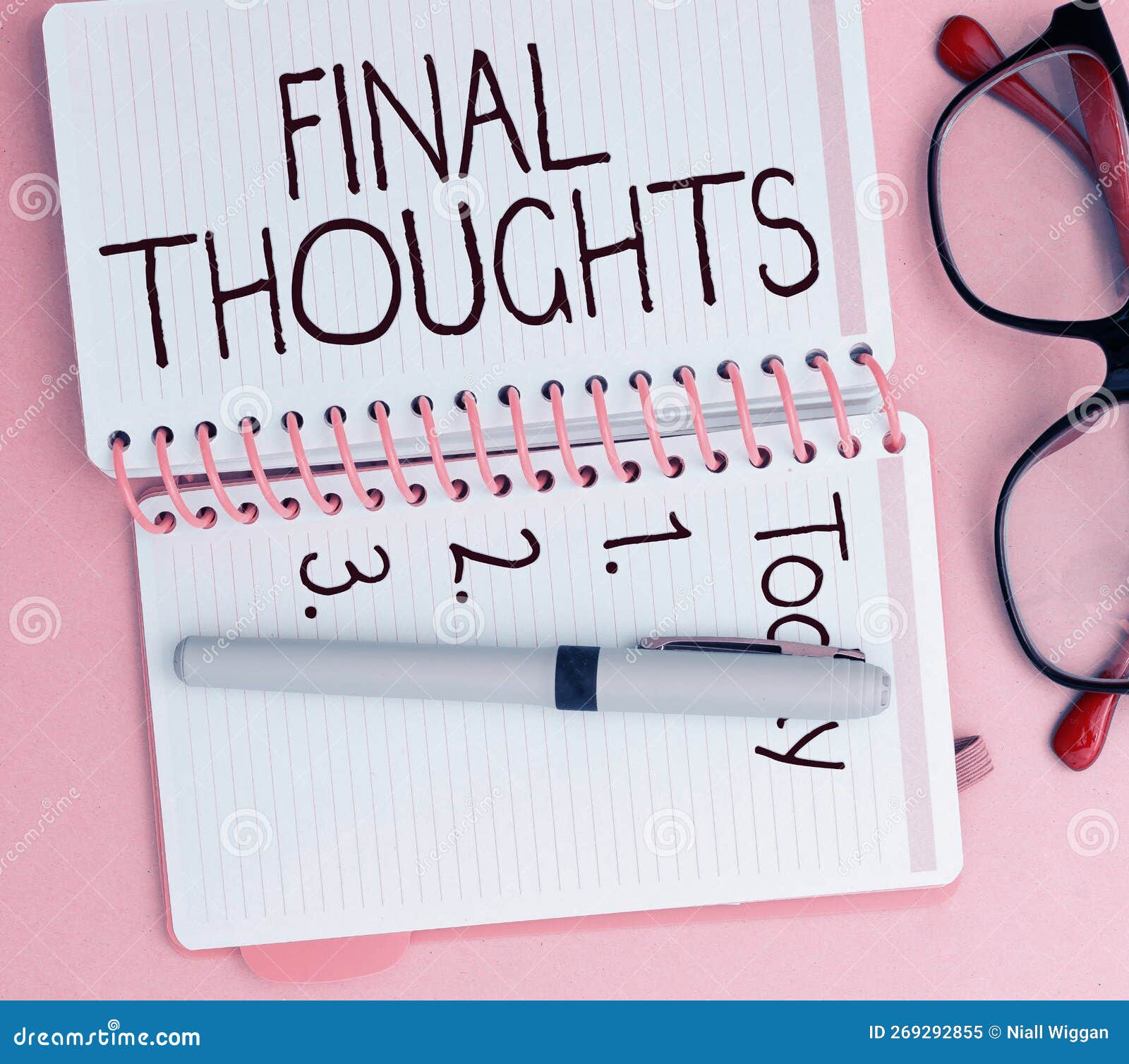 Text Showing Inspiration Final Thoughts. Conceptual Photo Conclusion ...