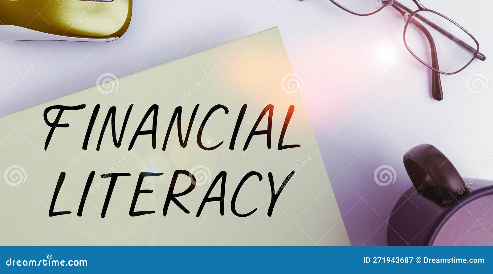 Writing Displaying Text Financial Literacy. Internet Concept Understand ...