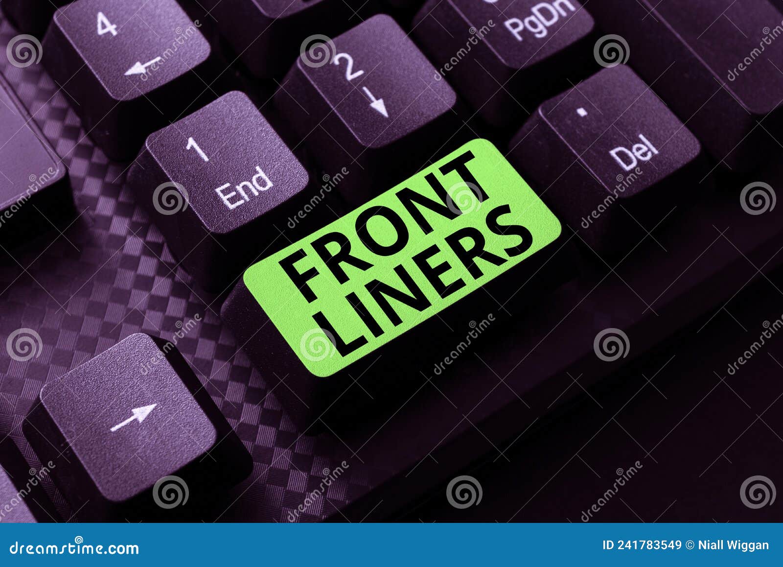 Writing Displaying Text Frontliners. Word Written on Most Important or ...