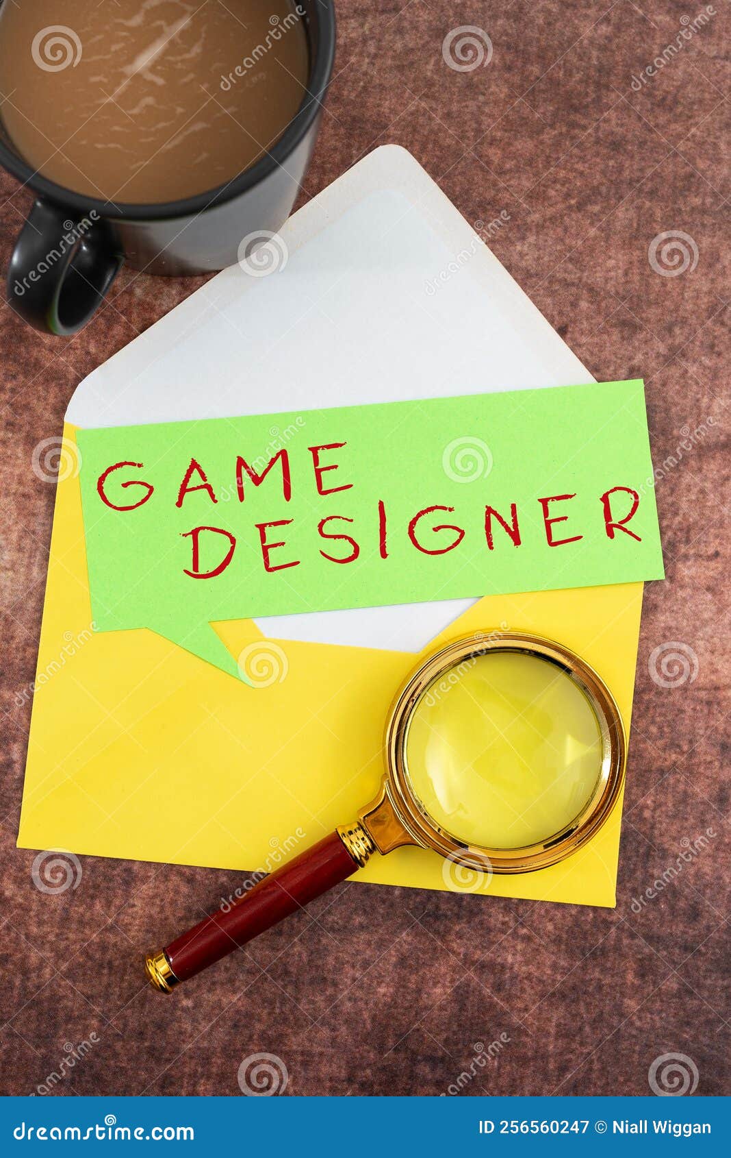 Writing Displaying Text Game Designer. Internet Concept Campaigner ...