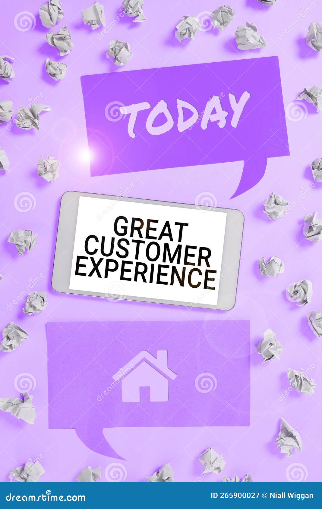 Writing Displaying Text Great Customer Experience. Business Concept ...