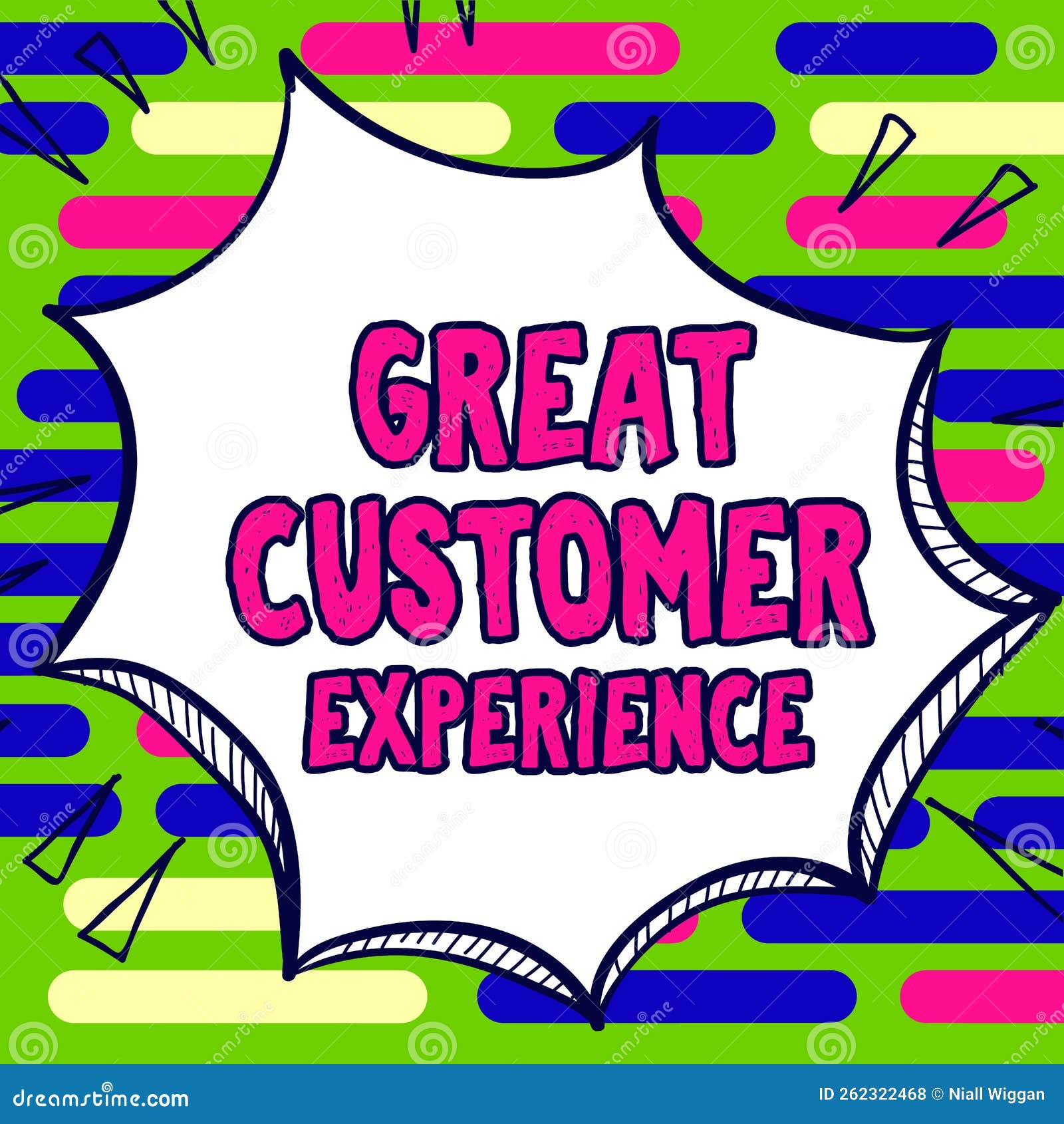Writing Displaying Text Great Customer Experience. Business Overview ...