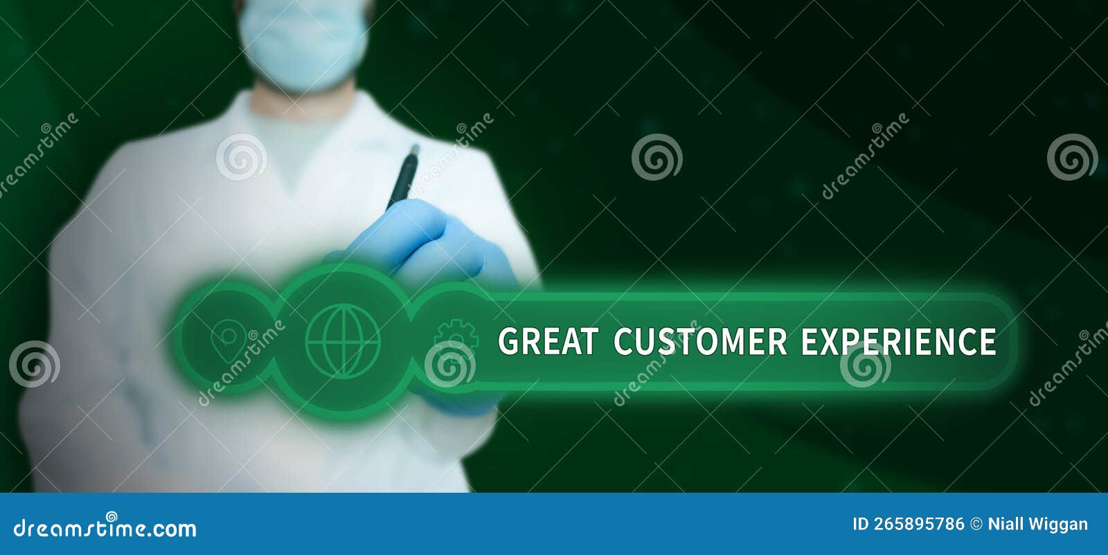 Text Sign Showing Great Customer Experience. Business Overview ...