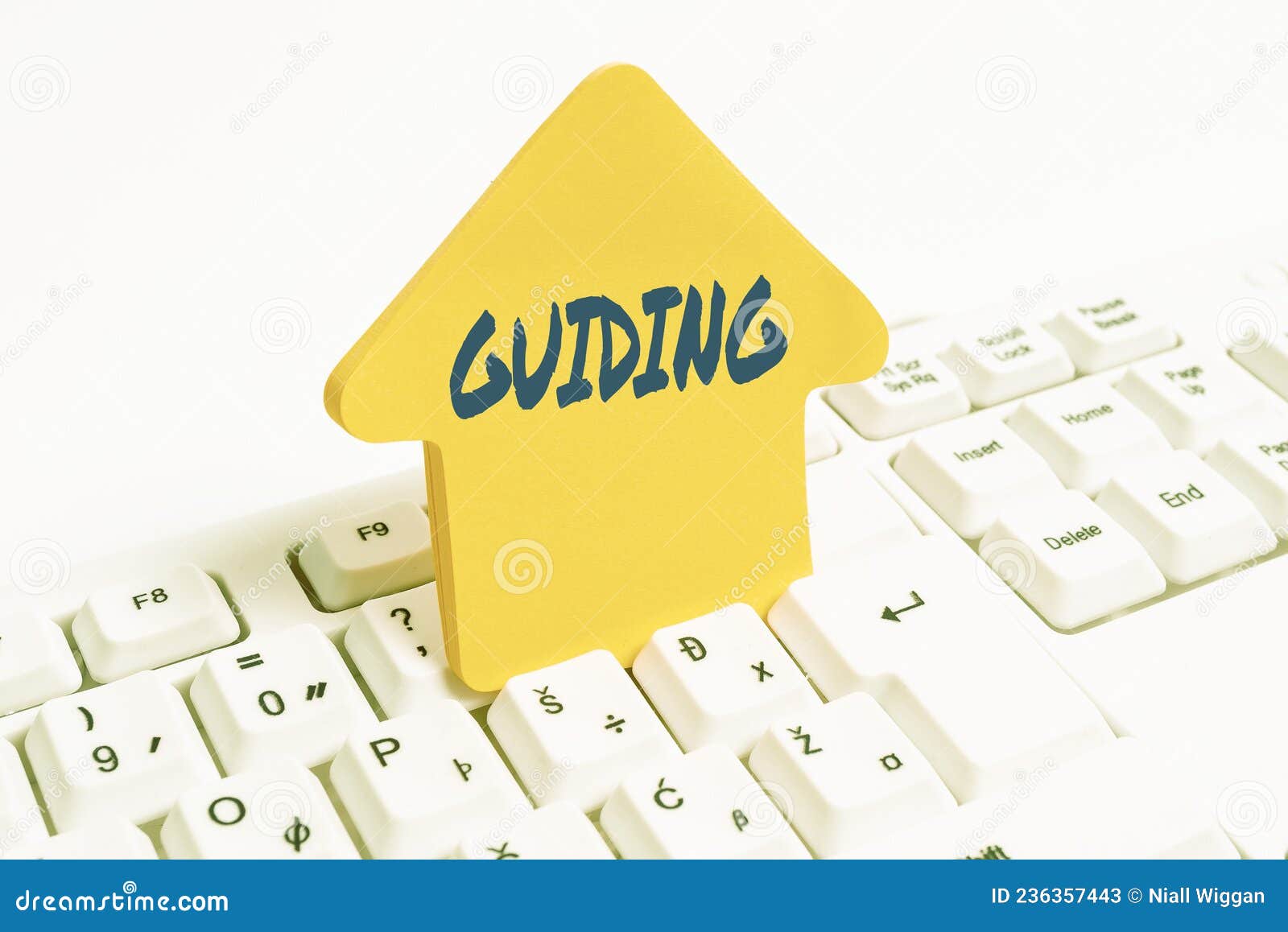 Writing Displaying Text Guiding. Internet Concept To Show Someone How ...