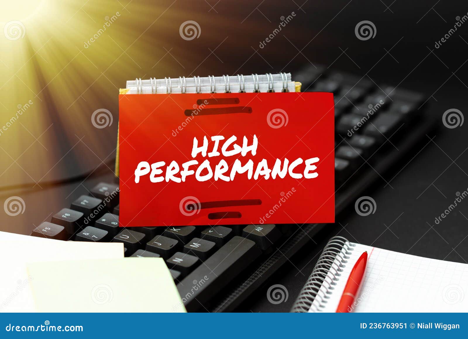 Sign Displaying High Performance. Word for Organization Development ...