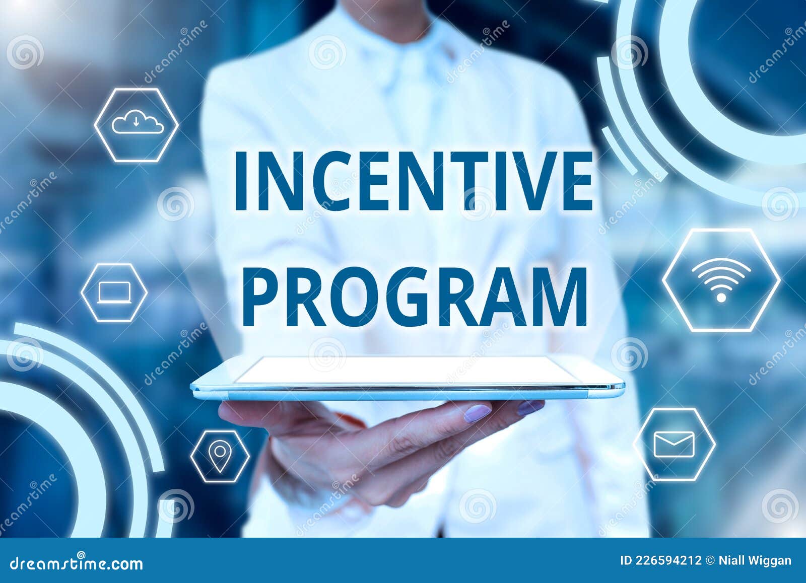 Writing Displaying Text Incentive Program. Word Written on Specific ...