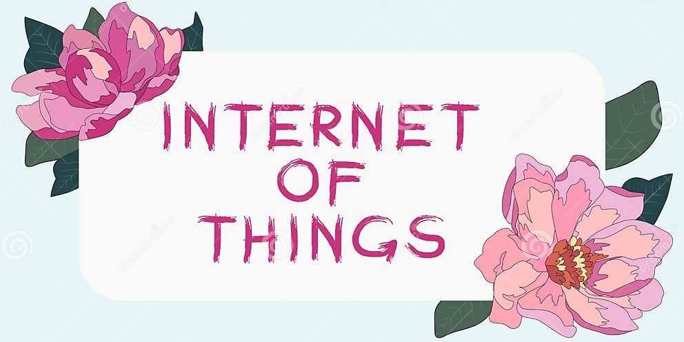 Writing Displaying Text Internet of Things. Business Showcase ...