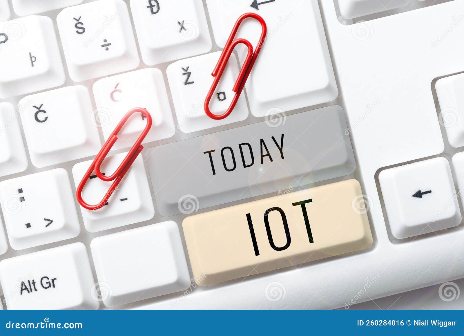 Writing Displaying Text Iot. Word for Internet of Things Transfer Data ...