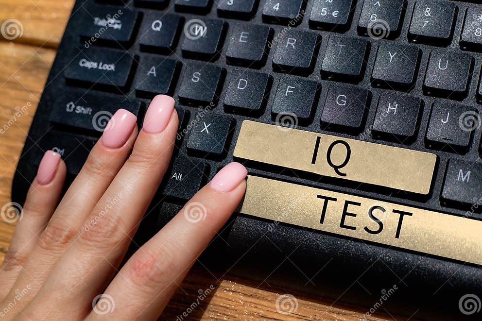 Writing Displaying Text Iq Test. Business Showcase Attempt To Measure ... Writing Displaying Text Iq Test. Business Showcase Attempt To Measure ...