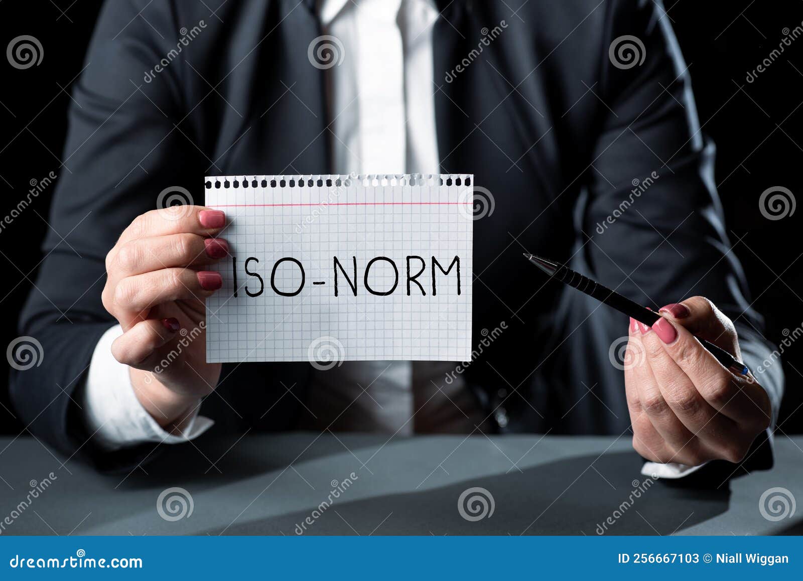 Text Showing Inspiration Iso Norm. Business Concept an Accepted ...