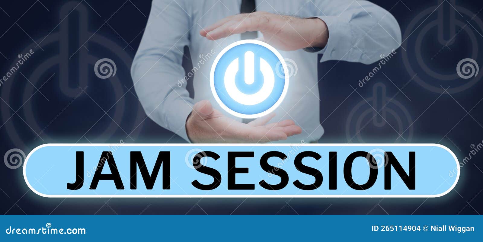 Writing Displaying Text Jam Session. Word for Impromptu Performance by ...