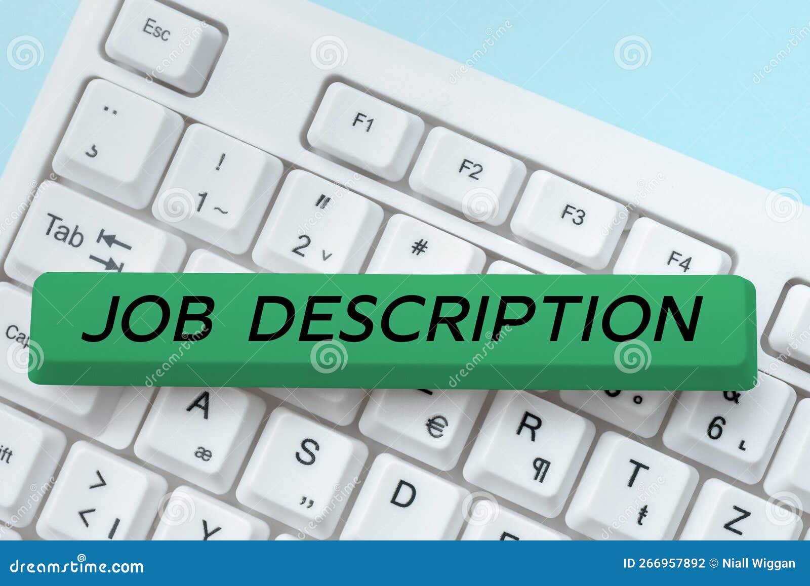 Writing Displaying Text Job Description. Business Idea a Document that ...