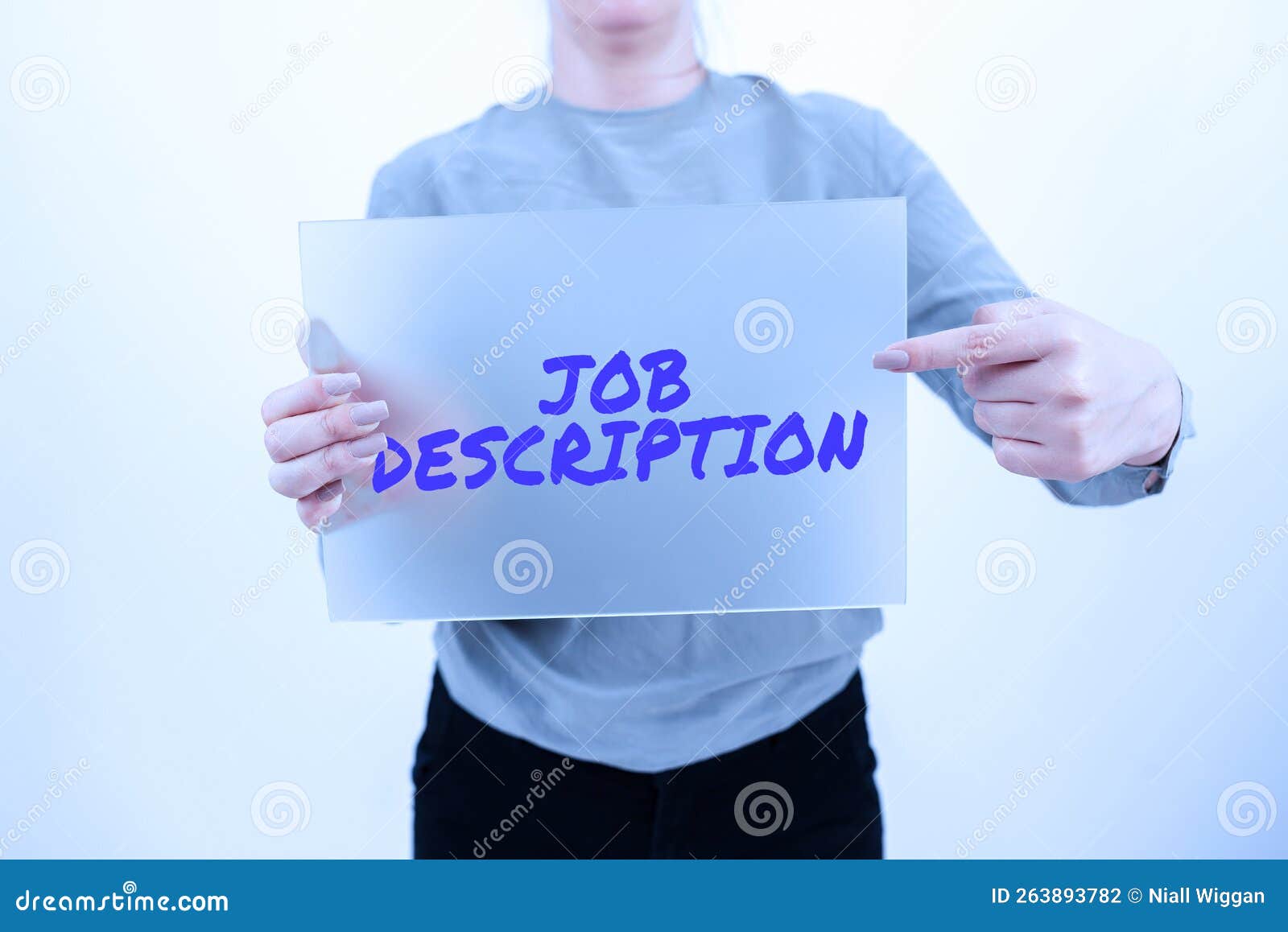 Inspiration Showing Sign Job Description. Word Written on a Document ...