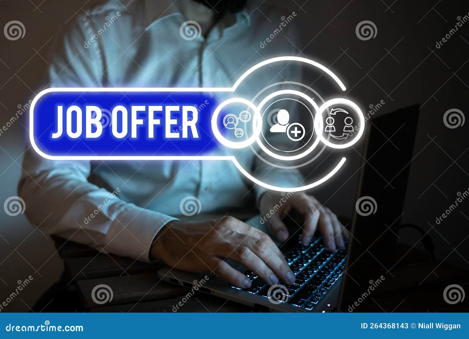 Writing Displaying Text Job Offer. Concept Meaning a Peron or Company ... Writing Displaying Text Job Offer. Concept Meaning a Peron or Company ...