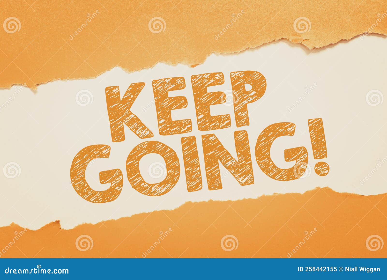 Writing Displaying Text Keep Going. Business Idea To Continue Living ...