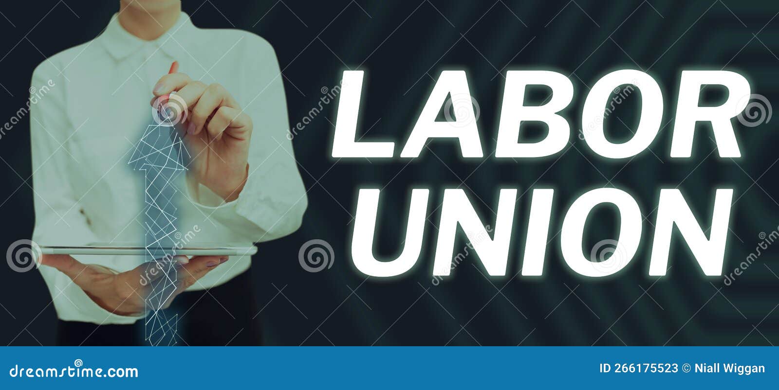 Writing Displaying Text Labor Union. Word for Rules Relating To Rights ...